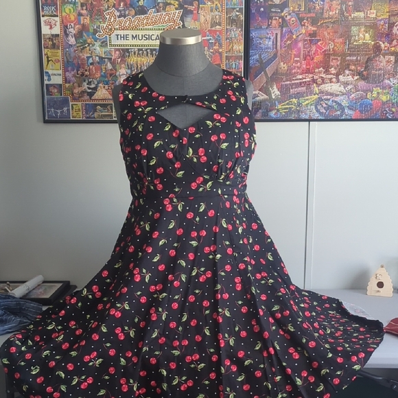 Retro Chic | Dresses | Retro Chic Cherry Print Midi Dress | Poshmark